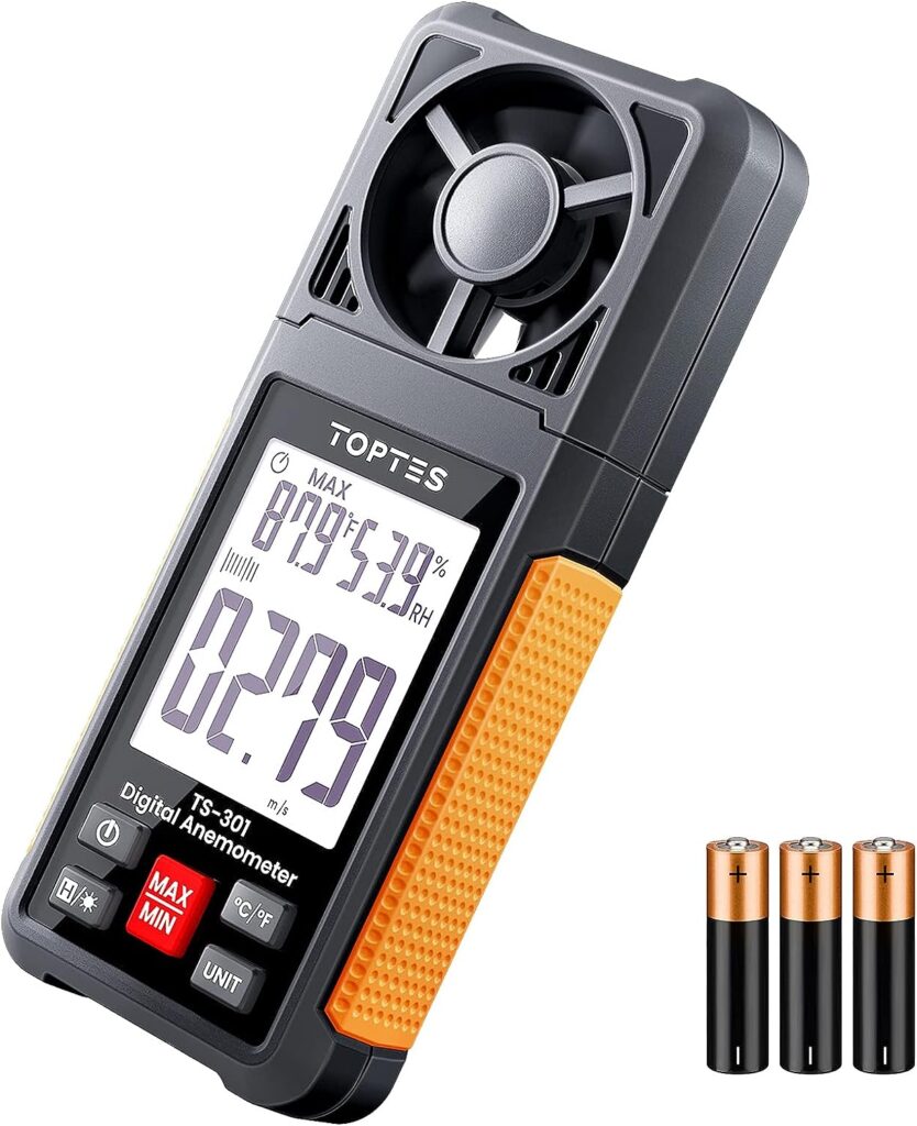 TopTes TS-301 Digital Anemometer Review - Testing Measuring and ...