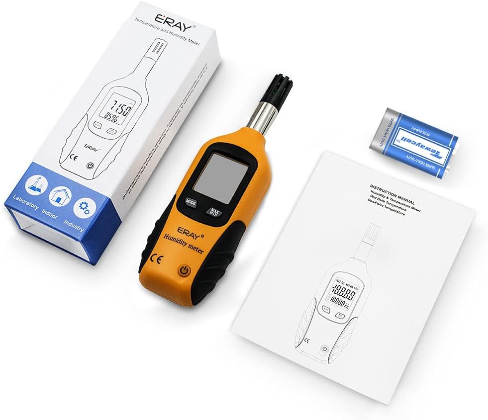 ERAY Digital Psychrometer Review - Testing Measuring and Inspecting ...