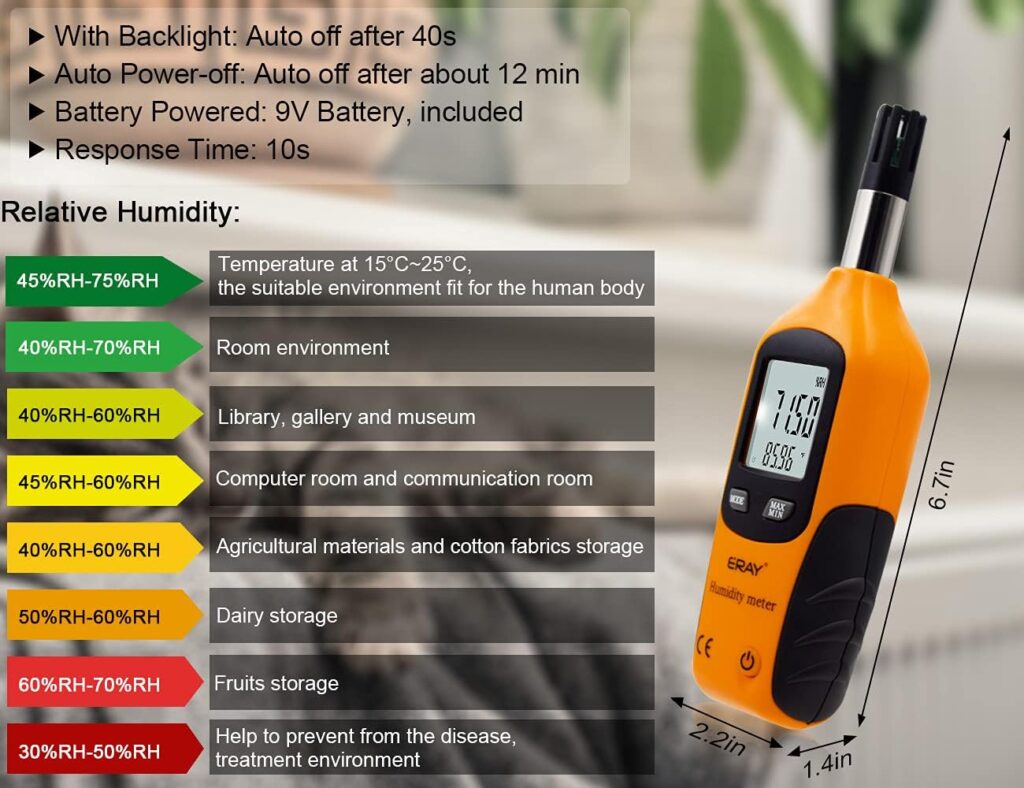 ERAY Digital Psychrometer Review - Testing Measuring and Inspecting ...