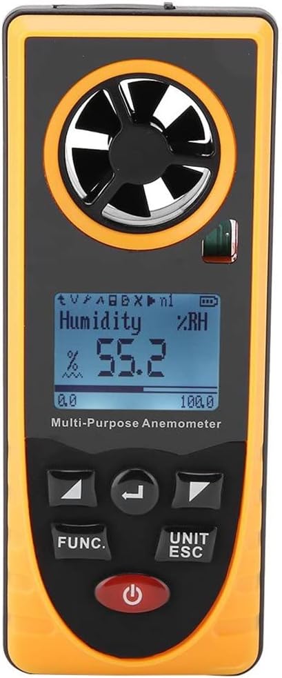 N/A Air Wind Speed Scale Meter Multifunctional LCD Display Digital ...
