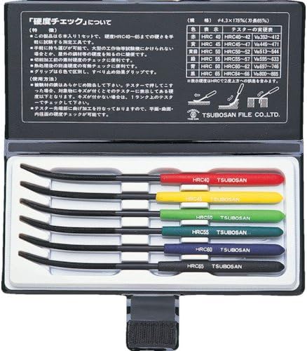 TSUBOSAN Japan-Hardness Tester Checker File HRC40-HRC65 Set of 6 Review ...